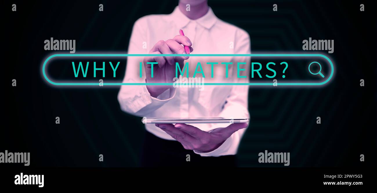 Conceptual display Why It Matters, Concept meaning Important Reasons to ...