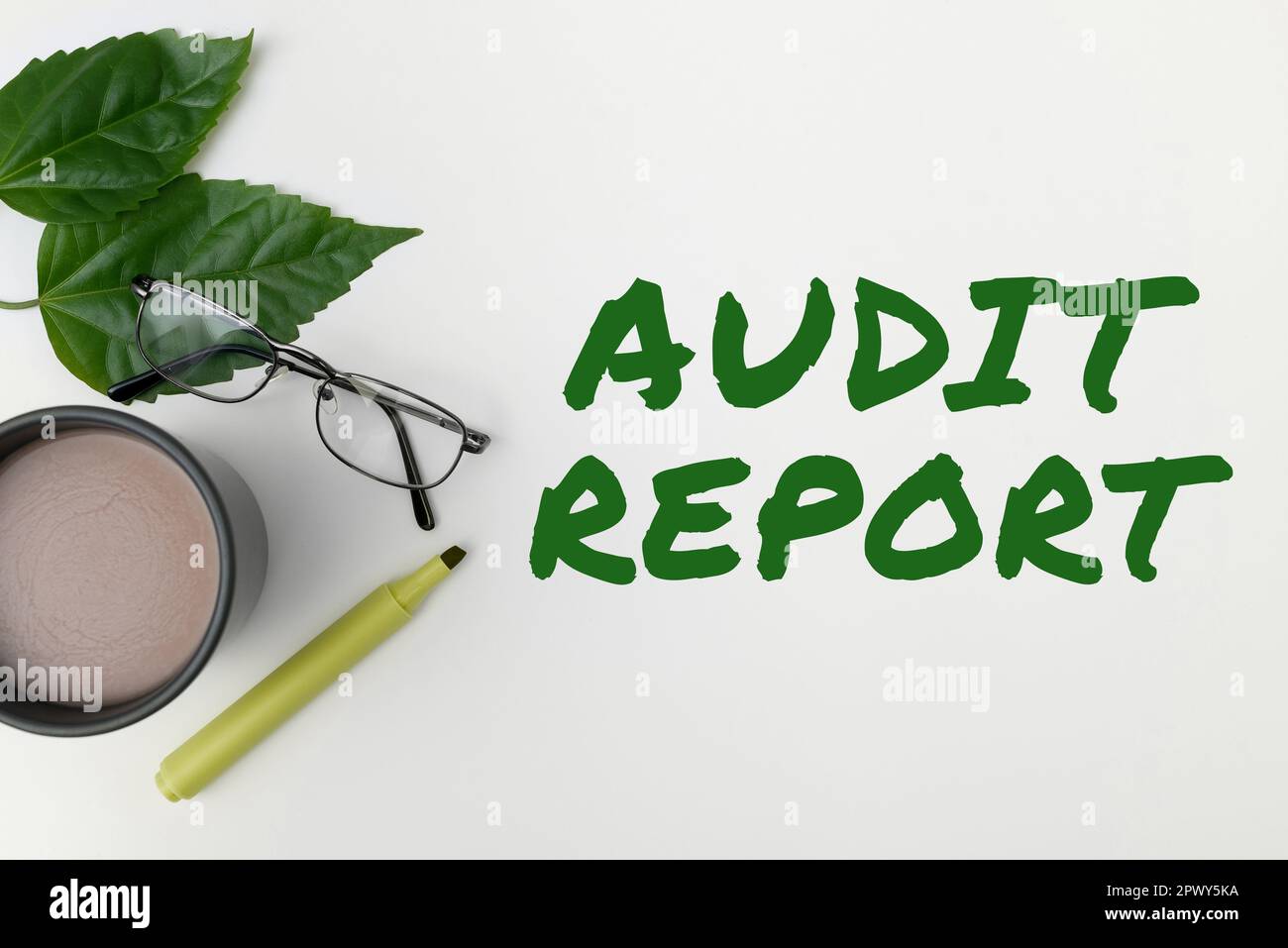 Sign displaying Audit Report, Word Written on An appraisal of complete ...