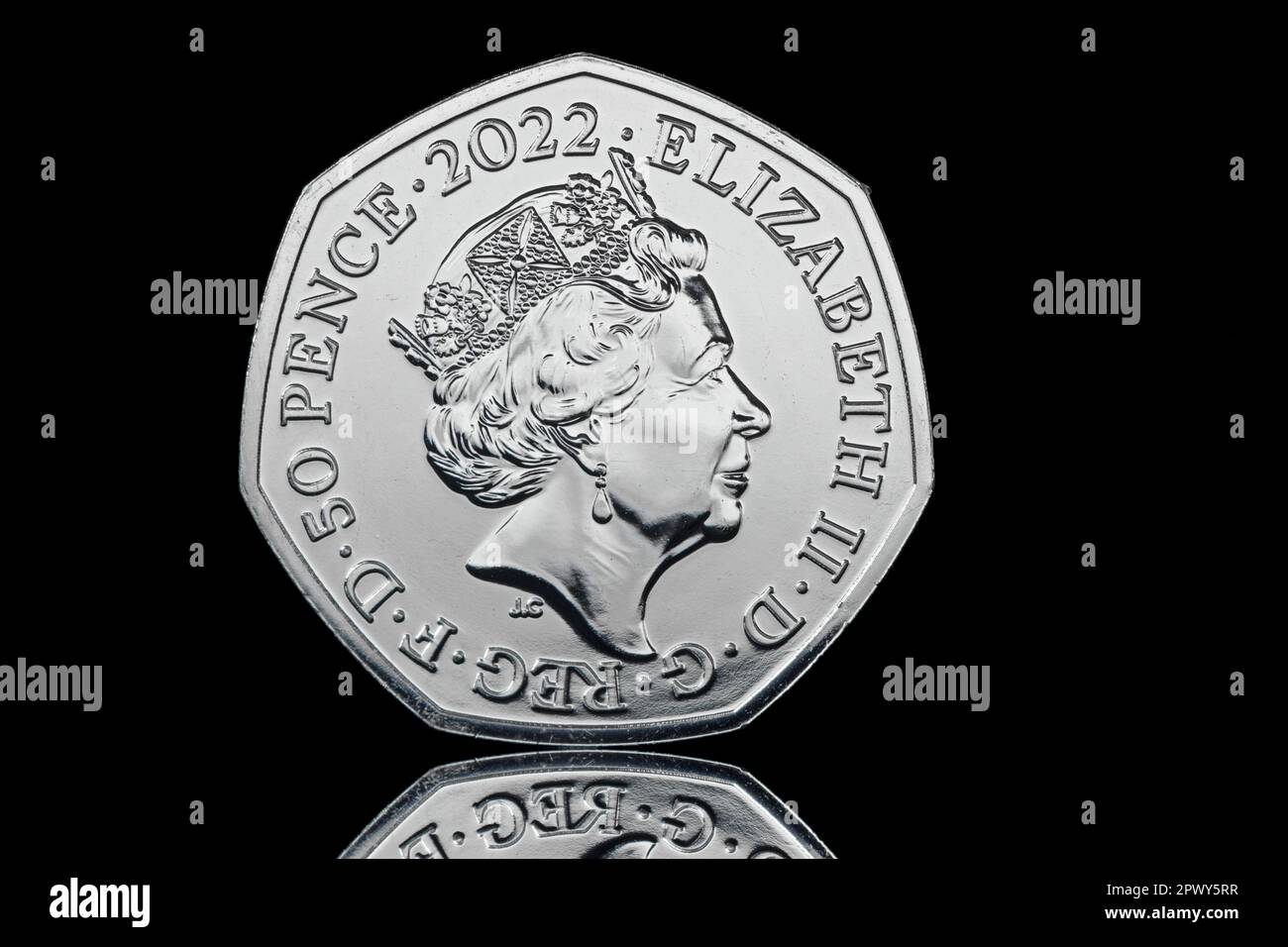 2022 50p coin obverse hi-res stock photography and images - Alamy