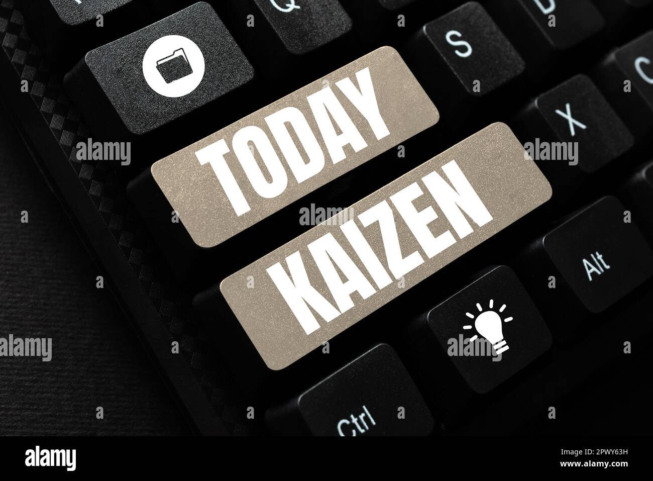 Conceptual display Kaizen, Business concept a Japanese business ...