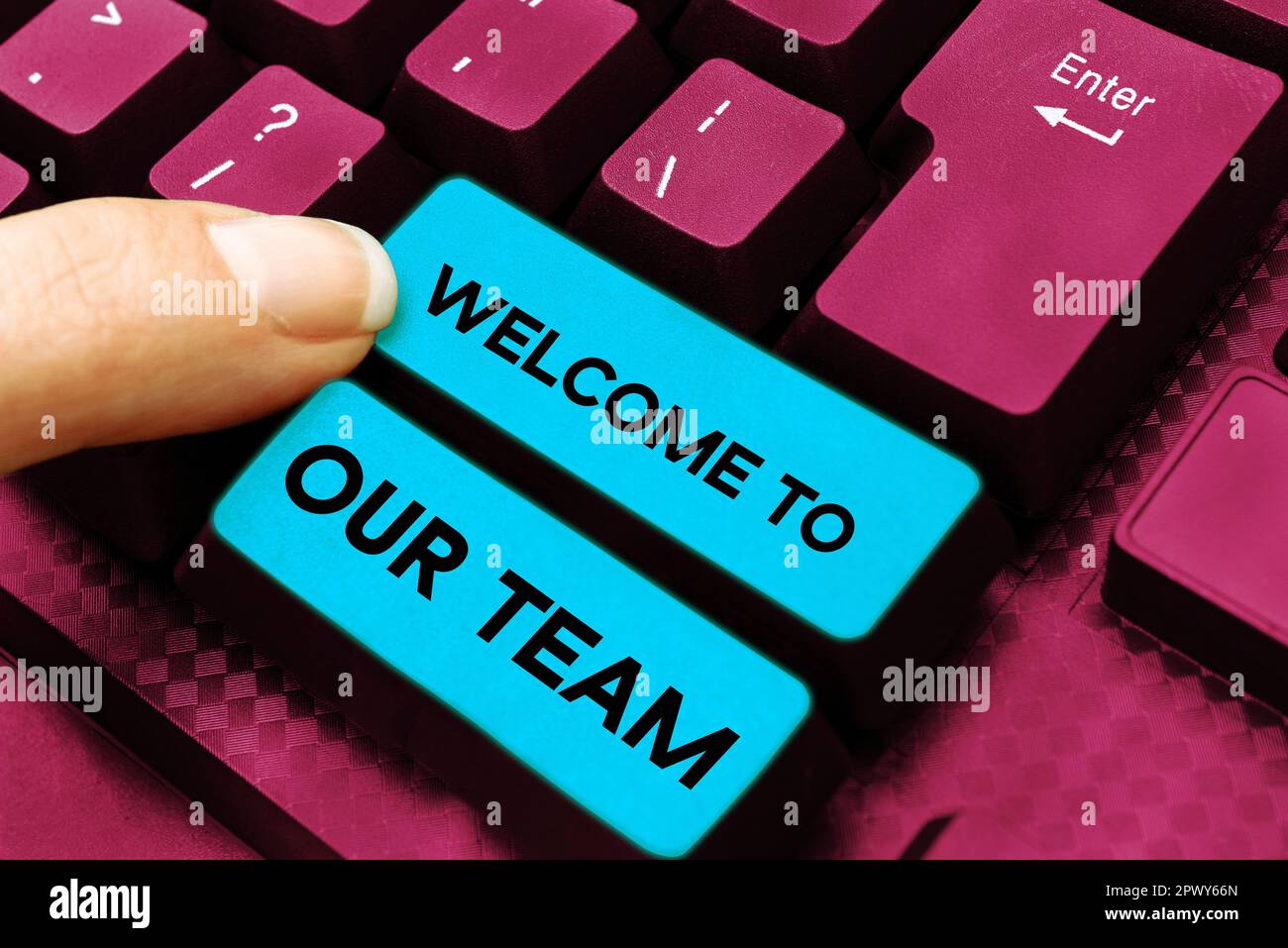 Writing displaying text Welcome To Our Team, Word for introducing ...