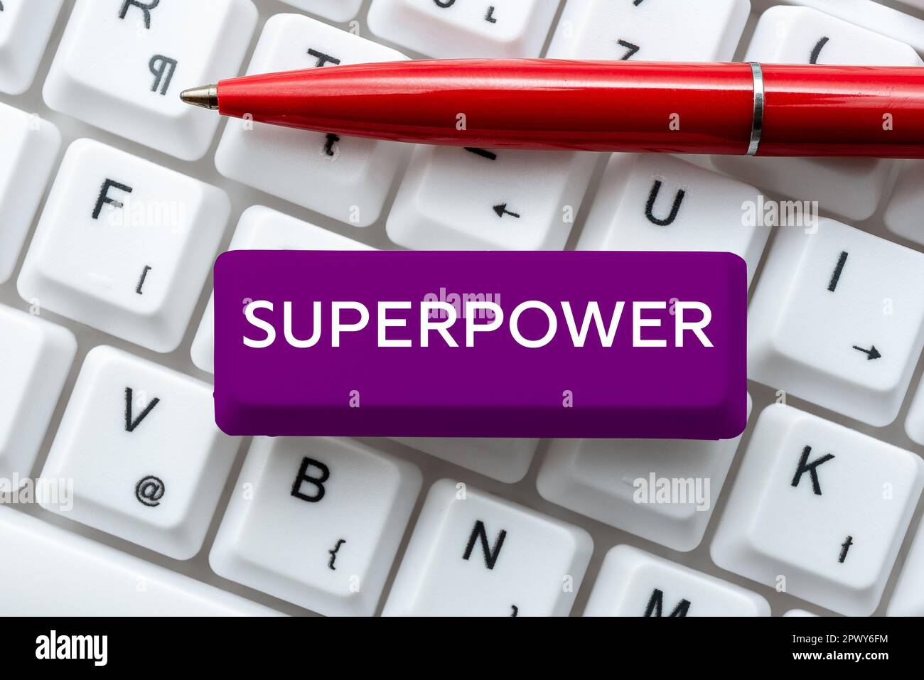 Handwriting text Superpower, Word Written on a power or ability of a ...