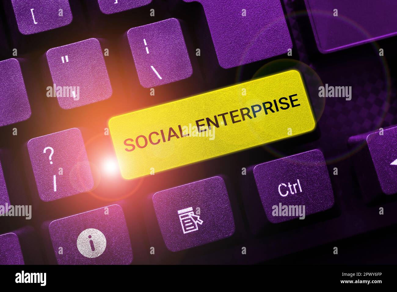 Text caption presenting Social Enterprise, Business idea Business that ...