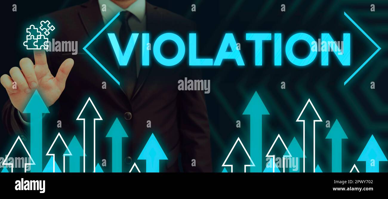Inspiration showing sign Violation, Business idea an infringement of ...