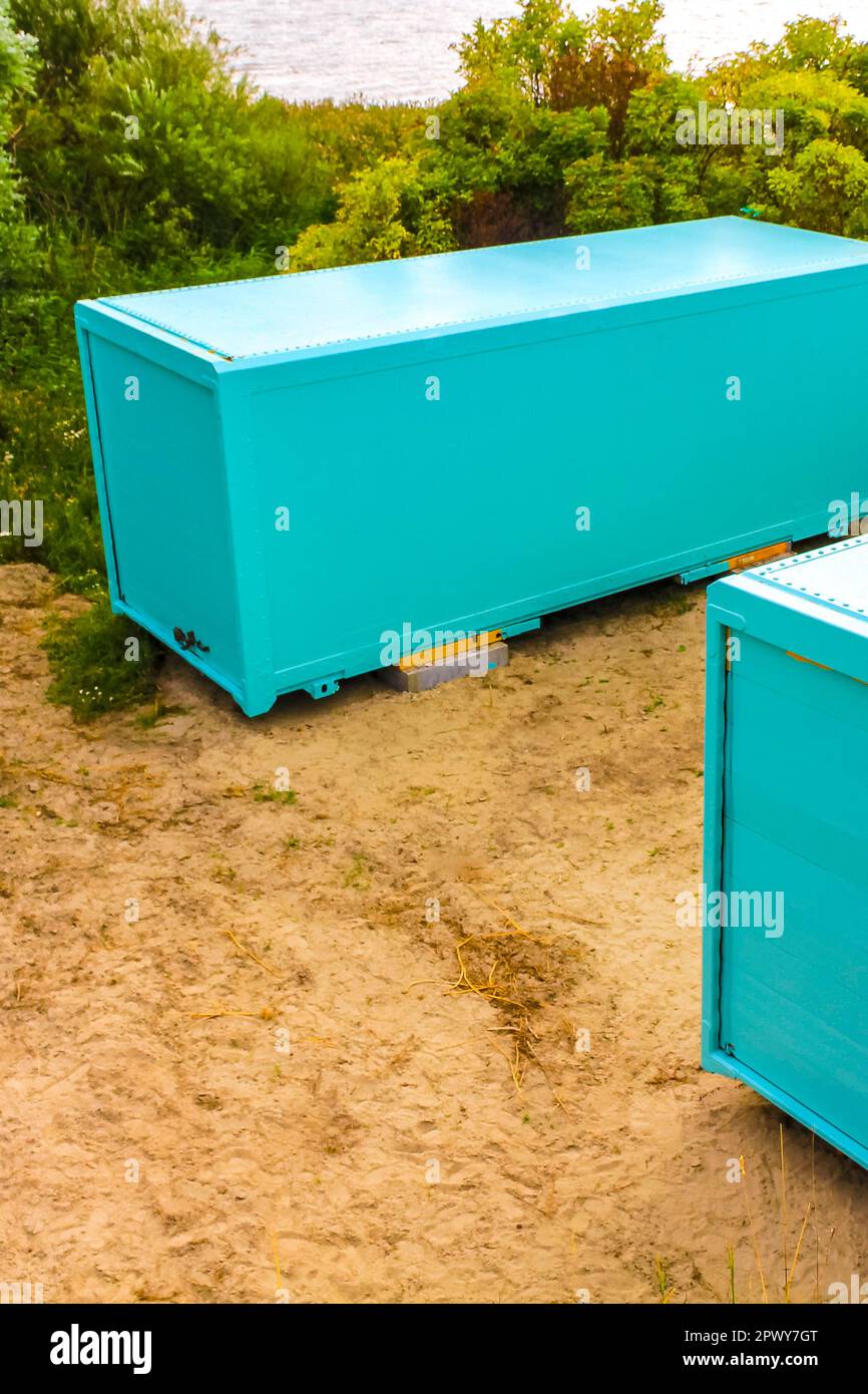 Shipping container on rail carriage hi-res stock photography and images ...