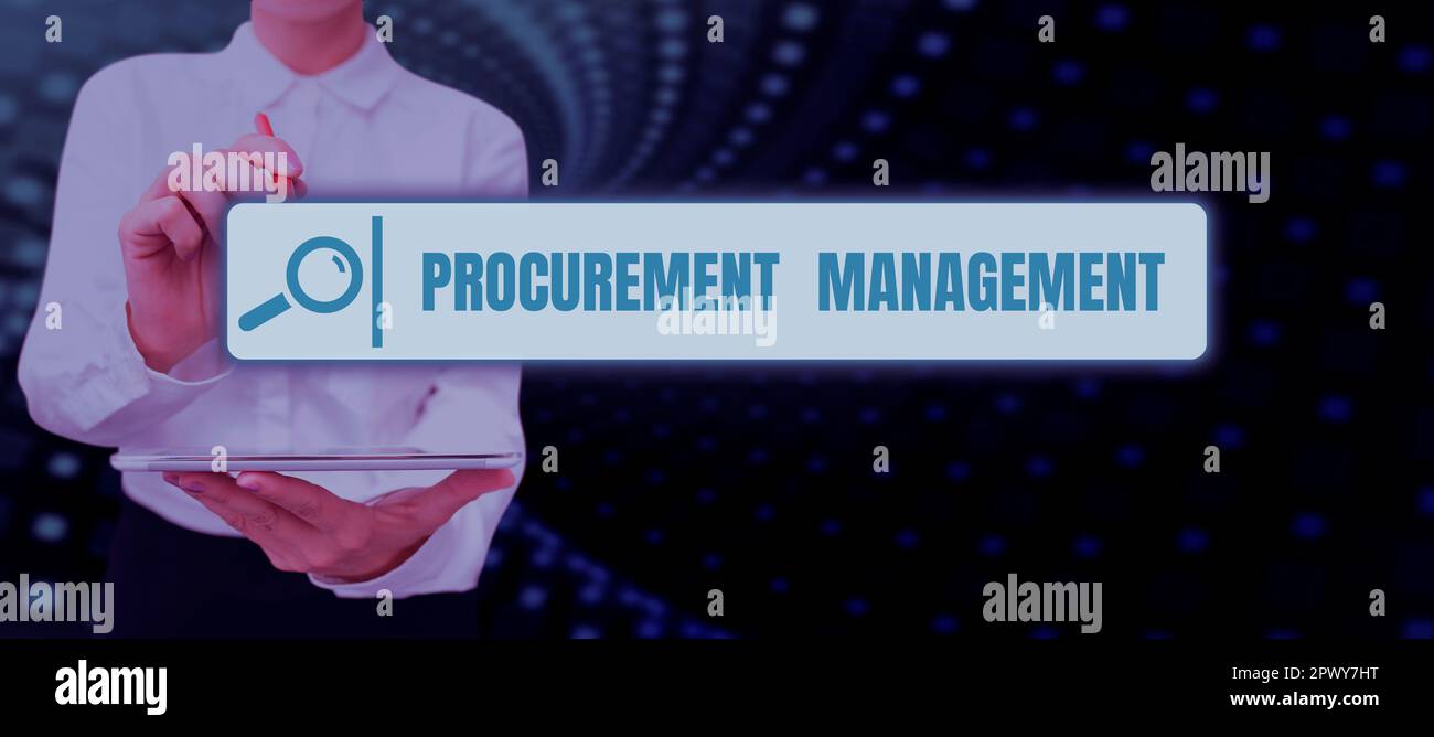 Conceptual display Procurement Management, Business concept buying ...