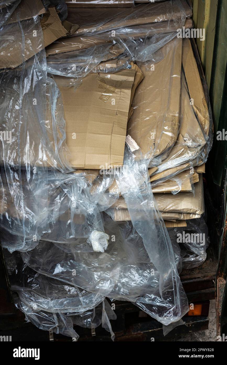 Cardboard recycling container hi-res stock photography and images - Alamy