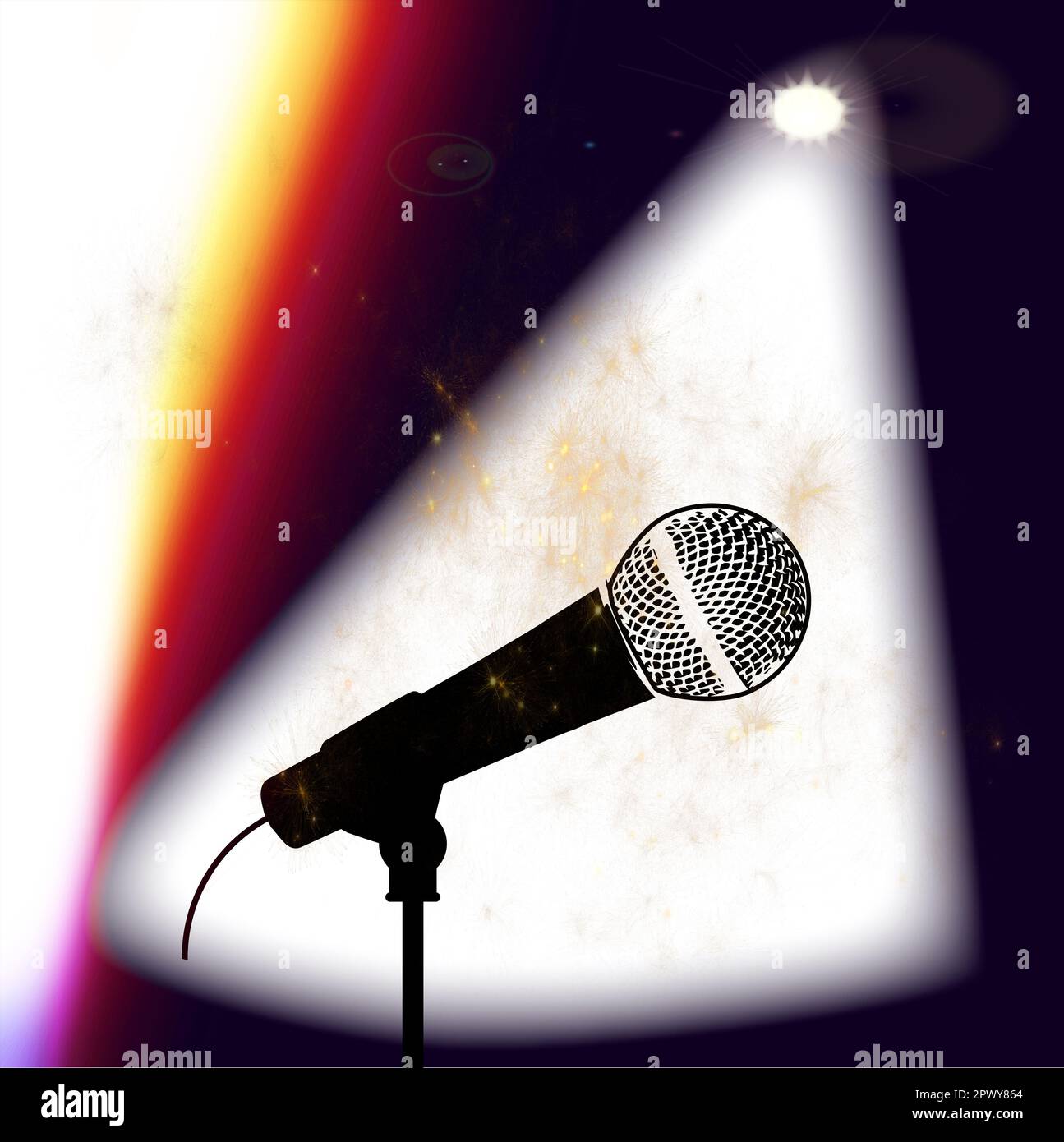 Microphone ready on stage performer hi-res stock photography and images ...