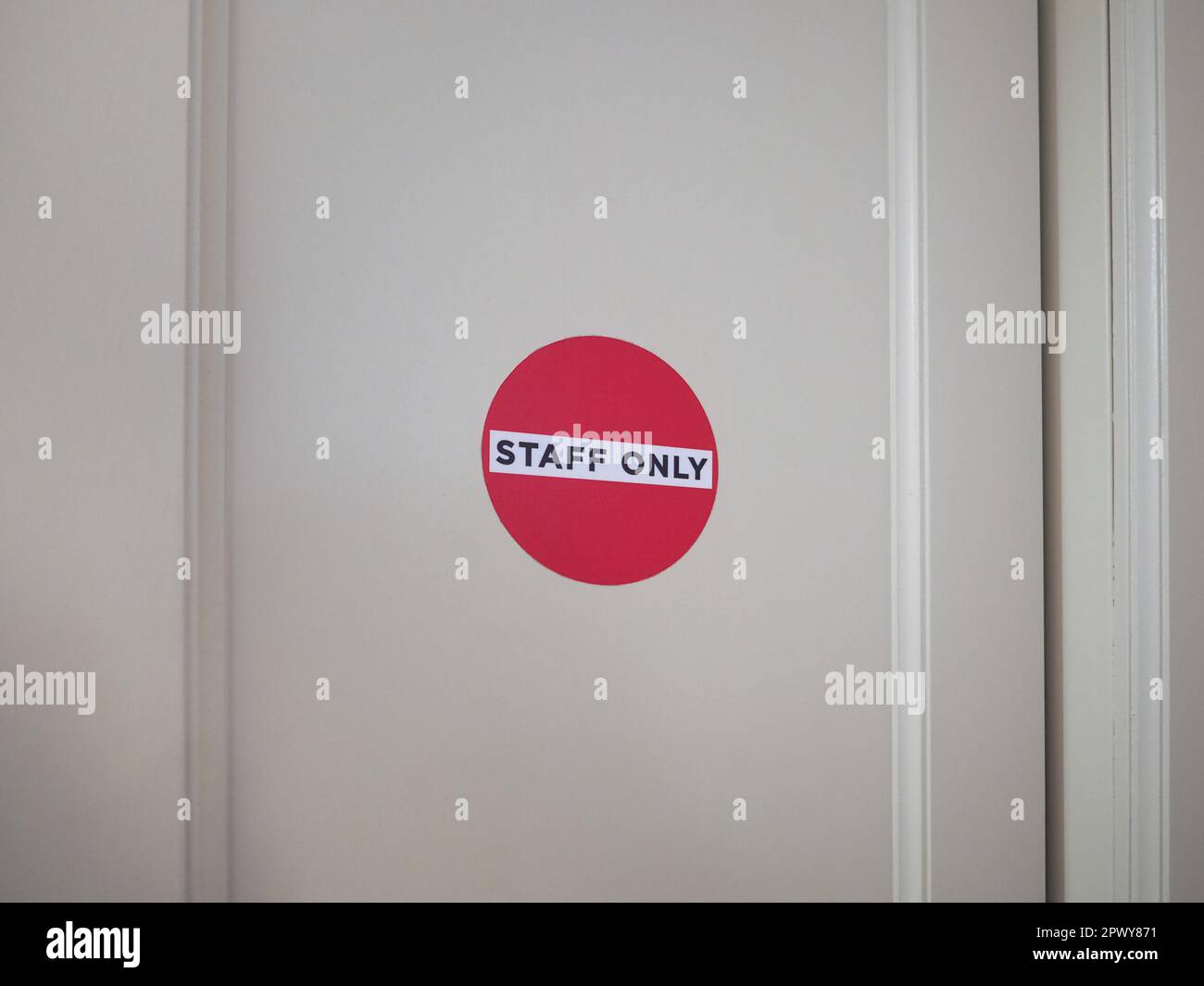 Staff only door hi-res stock photography and images - Alamy