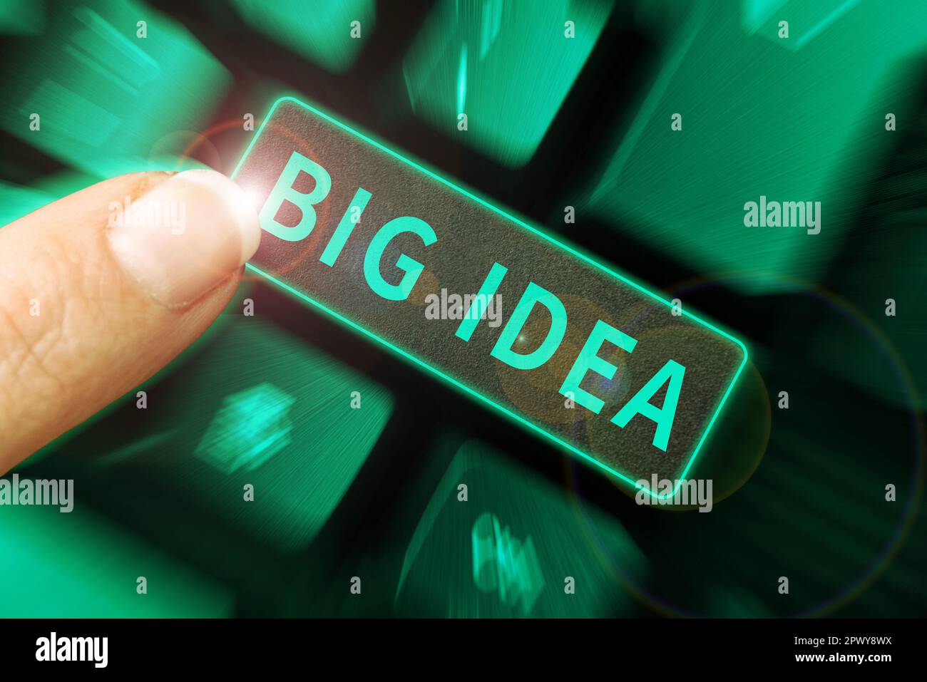 Conceptual display Big Idea, Business approach Having great creative ...