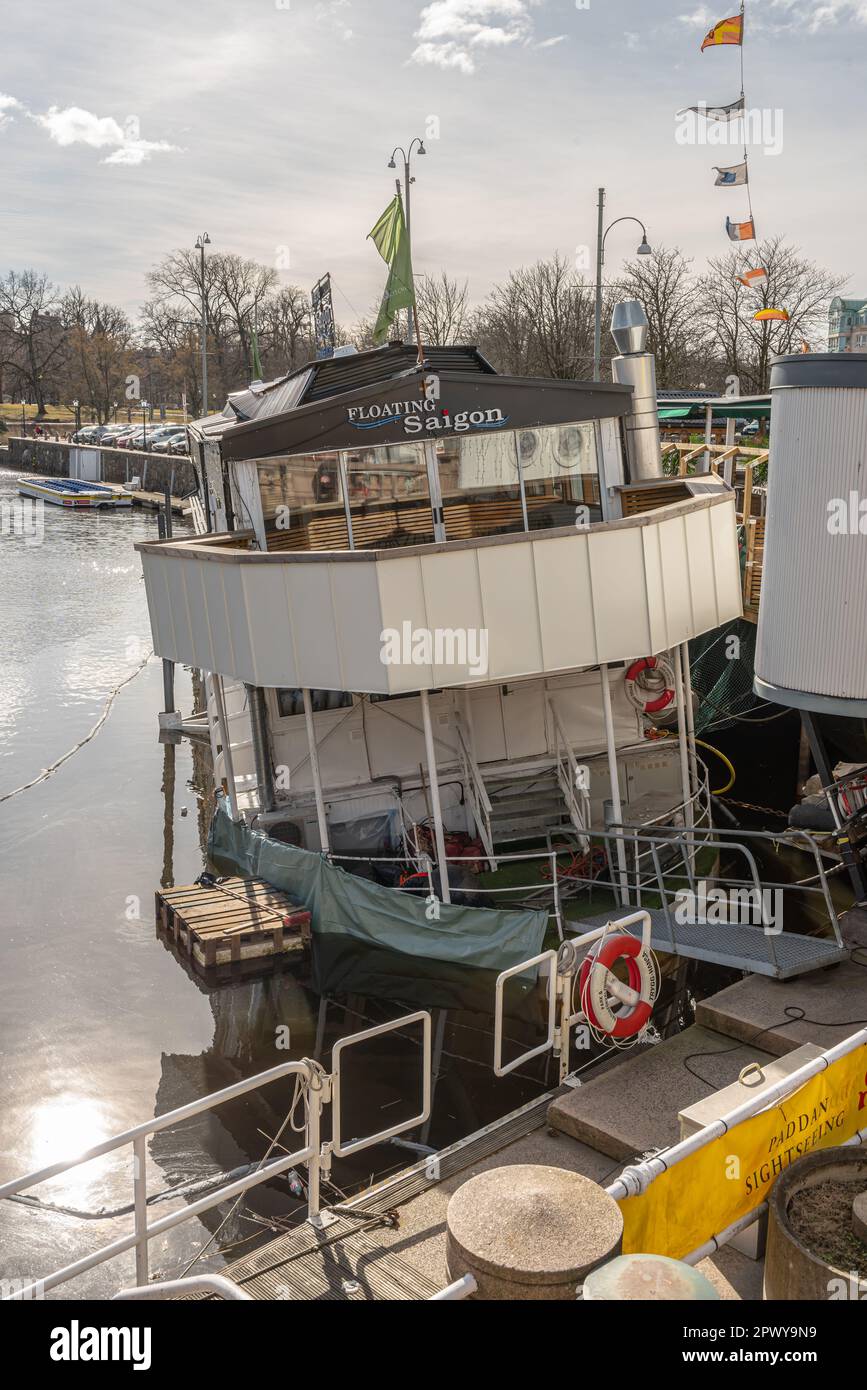 Gothenburg, Sweden - March 21 2021: Floating restaurant no longer ...