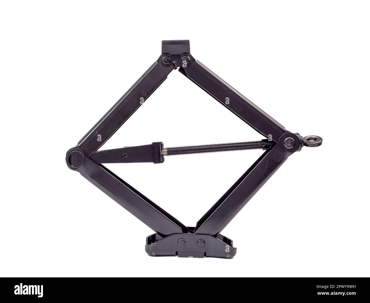 Car jack isolated on white background. Jack close-up Stock Photo - Alamy