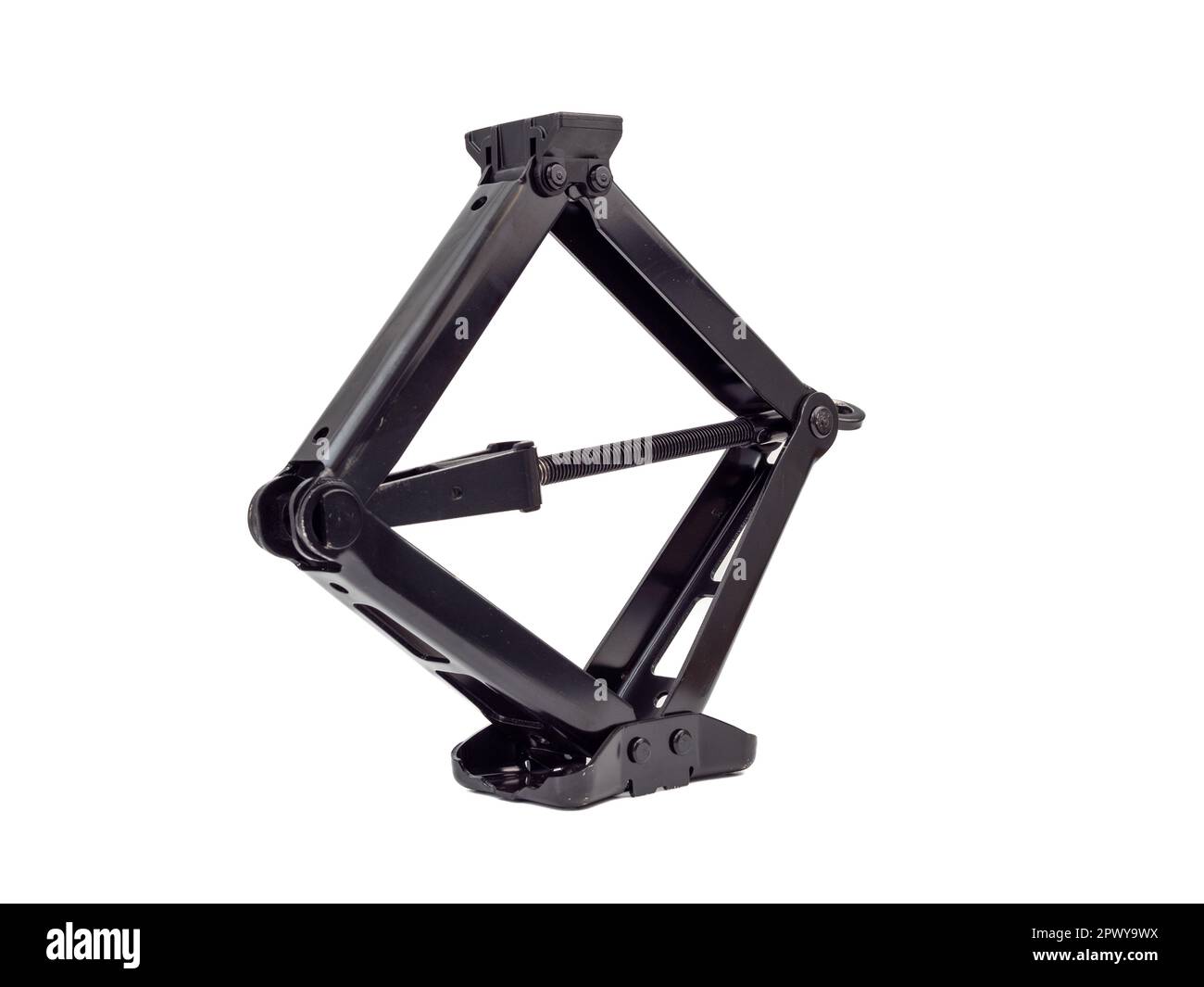 Car jack isolated on white background. Jack close-up Stock Photo - Alamy