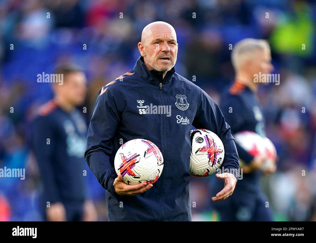Everton first team coach Steve Stone ahead of the Premier League match ...