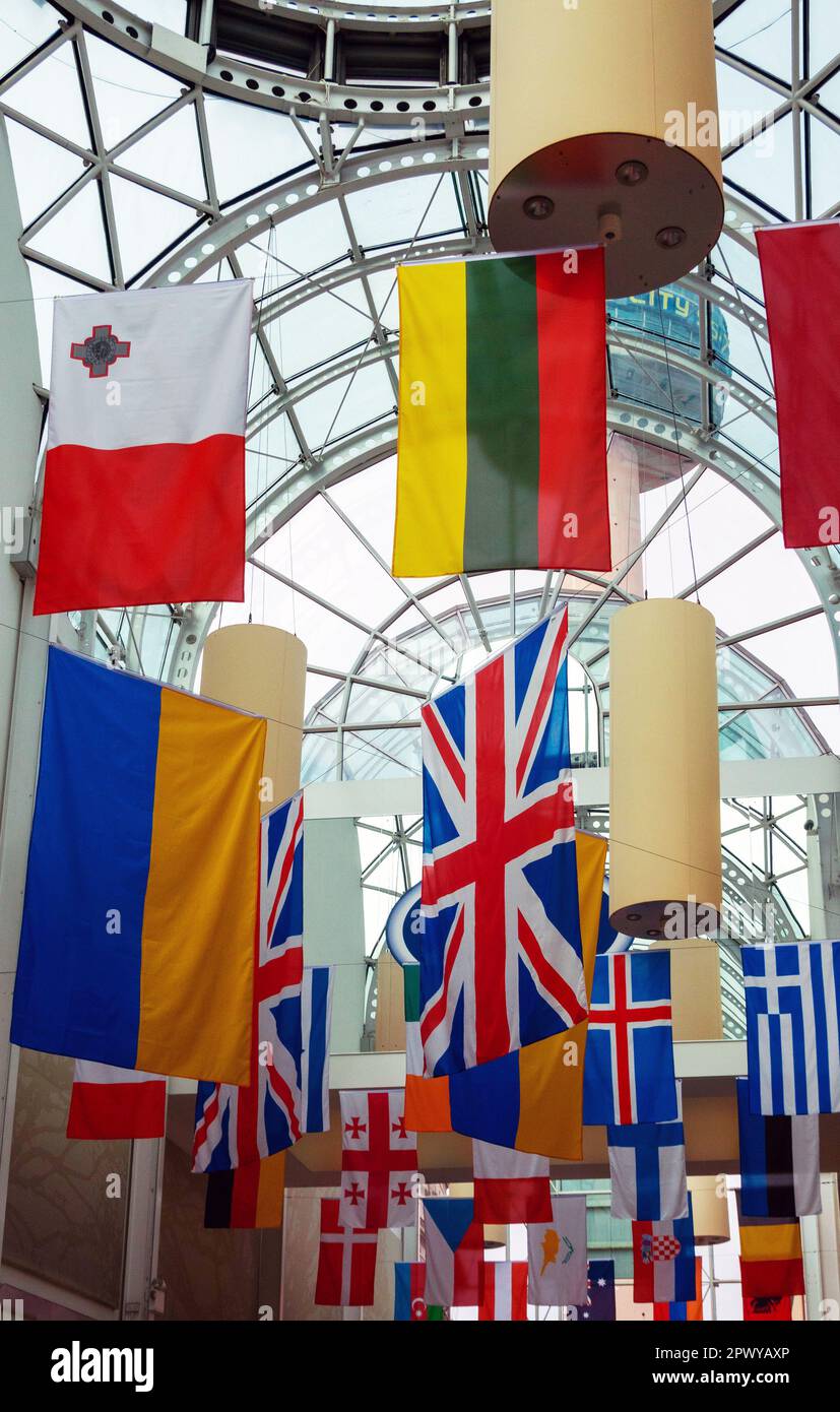 Eurovision flags hi-res stock photography and images - Alamy