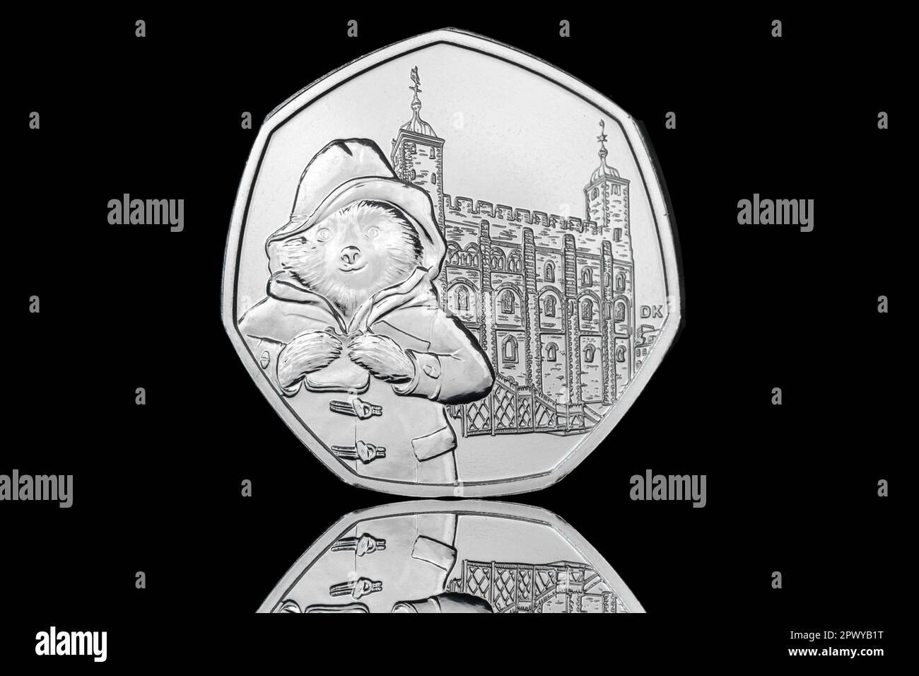 50p coin issued in 2019 by The Royal Mint featuring Paddington Bear ...