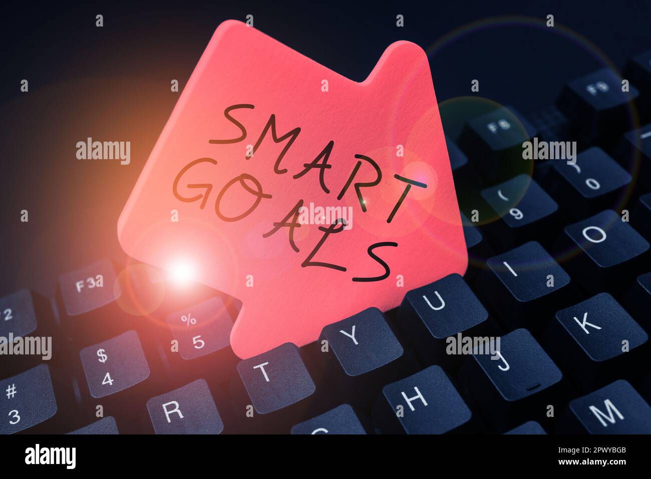 Text showing inspiration Smart Goals, Word Written on mnemonic used as ...