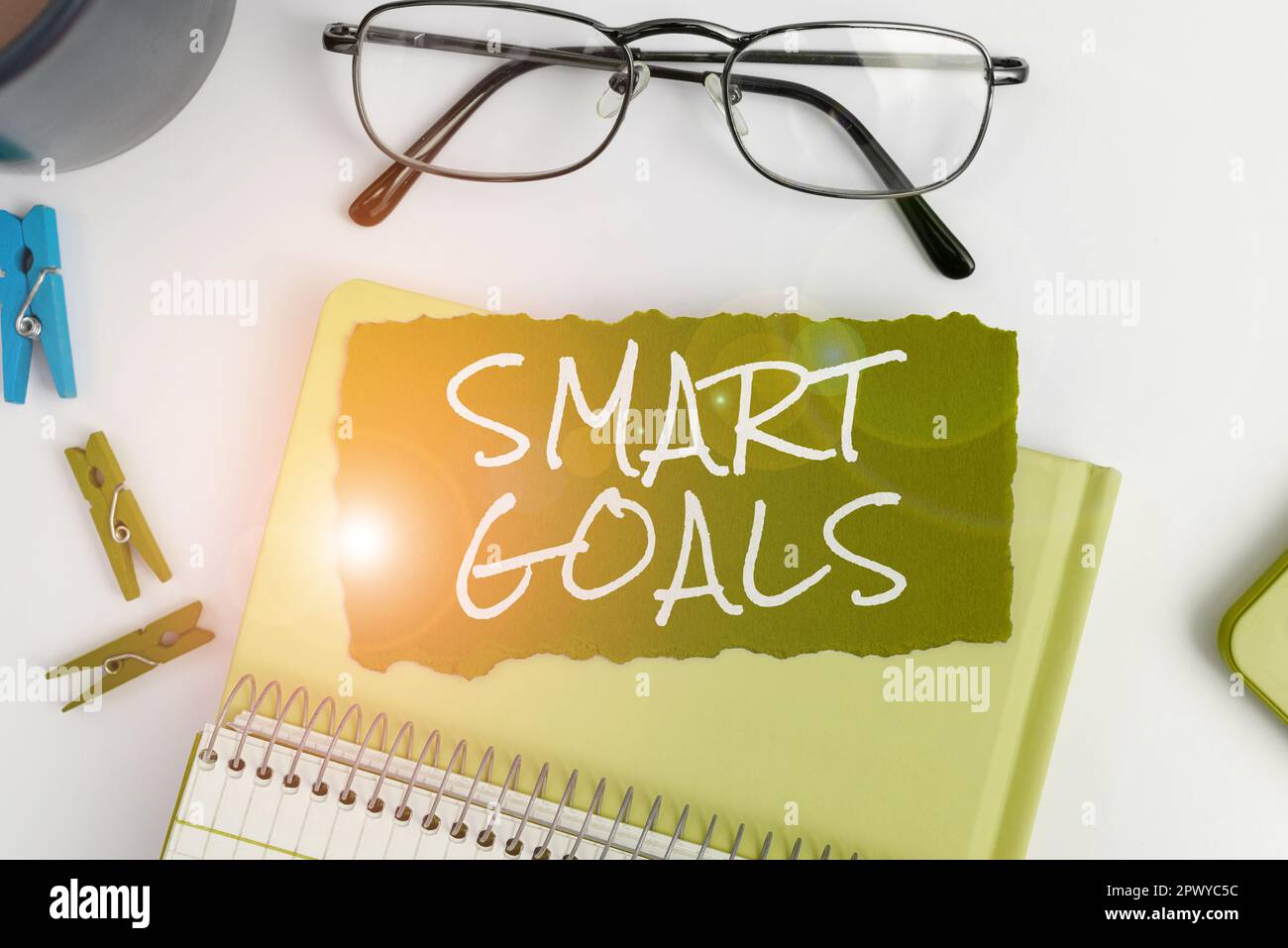 Handwriting text Smart Goals, Internet Concept mnemonic used as a basis ...