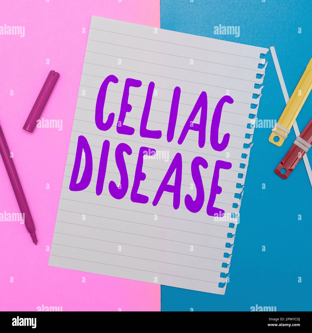 Handwriting text Celiac Disease, Business overview Small intestine is ...