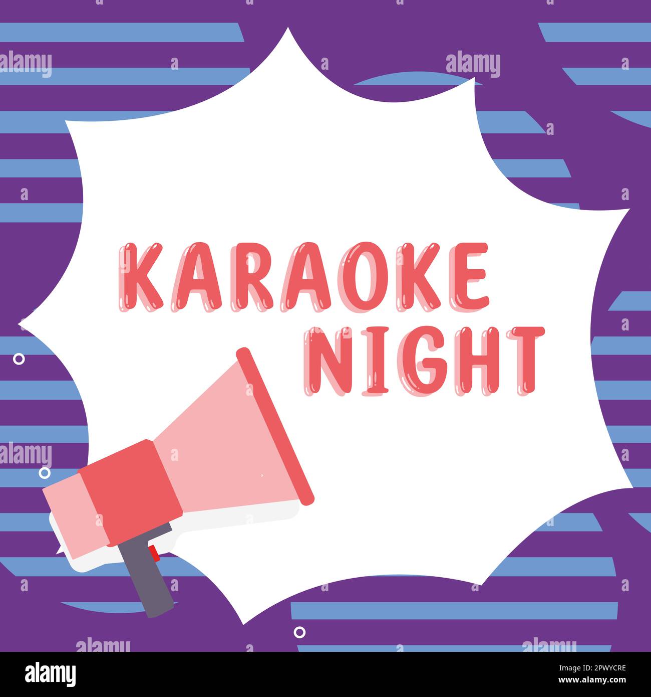 Hand writing sign Karaoke Night, Business idea Entertainment singing ...