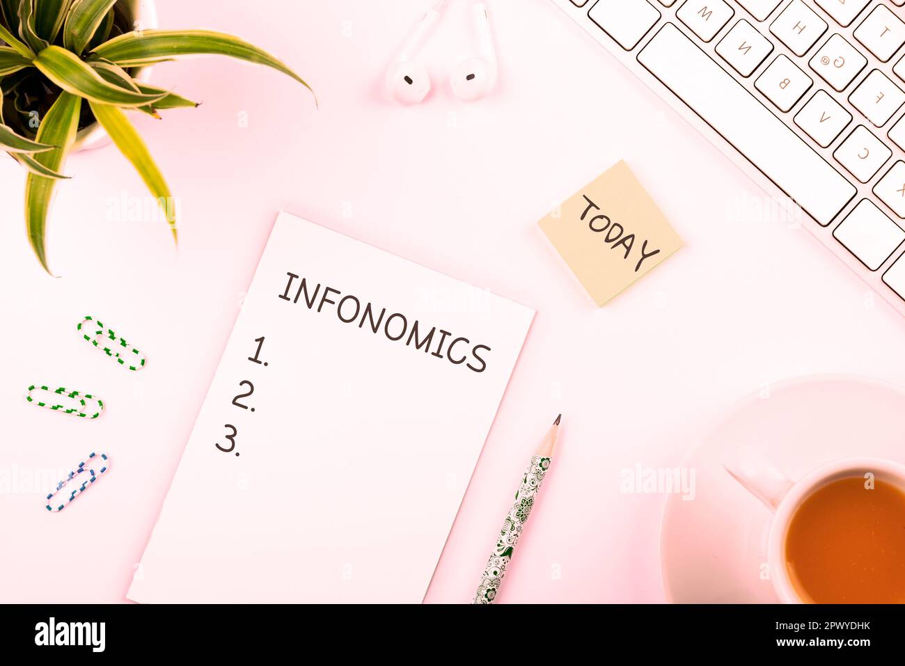 Inspiration showing sign Infonomics, Word Written on visual image used ...