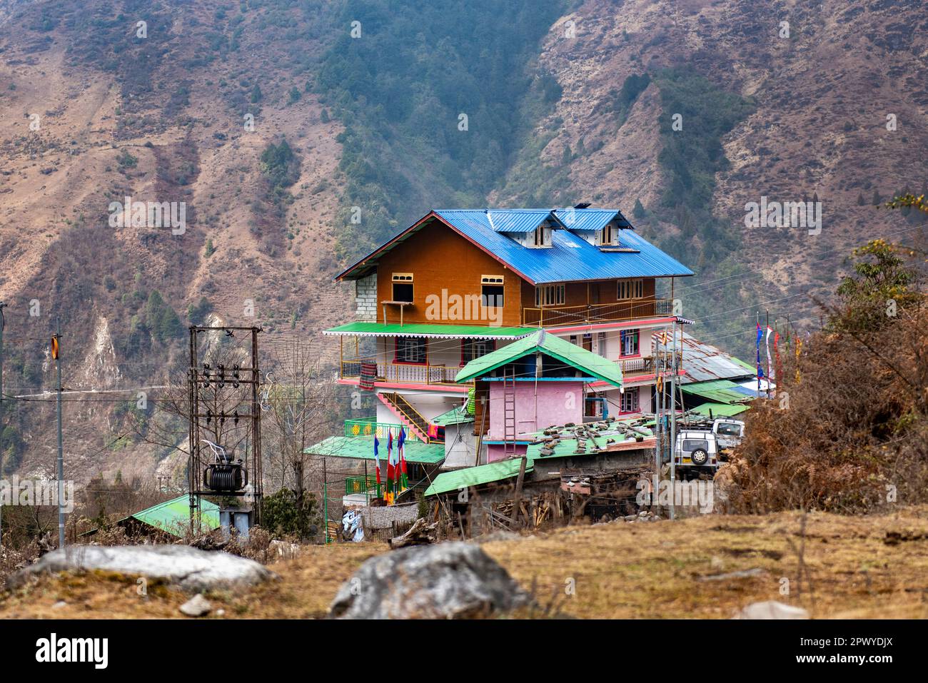 Tibet sikkim border hi-res stock photography and images - Alamy