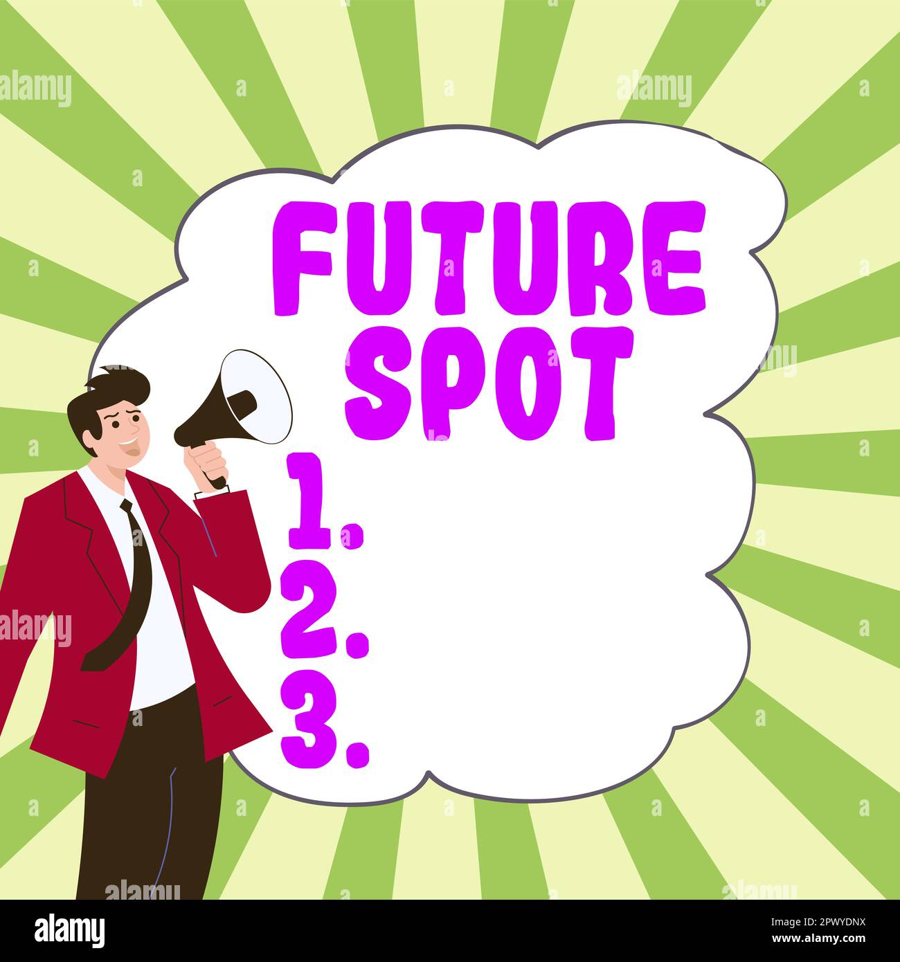 Text showing inspiration Future Spot, Conceptual photo refers to an ... Text showing inspiration Future Spot, Conceptual photo refers to an ...