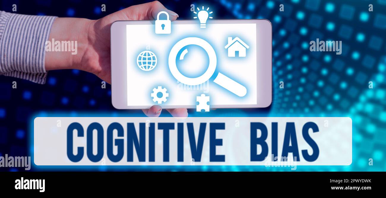 Hand writing sign Cognitive Bias, Word Written on Psychological ...