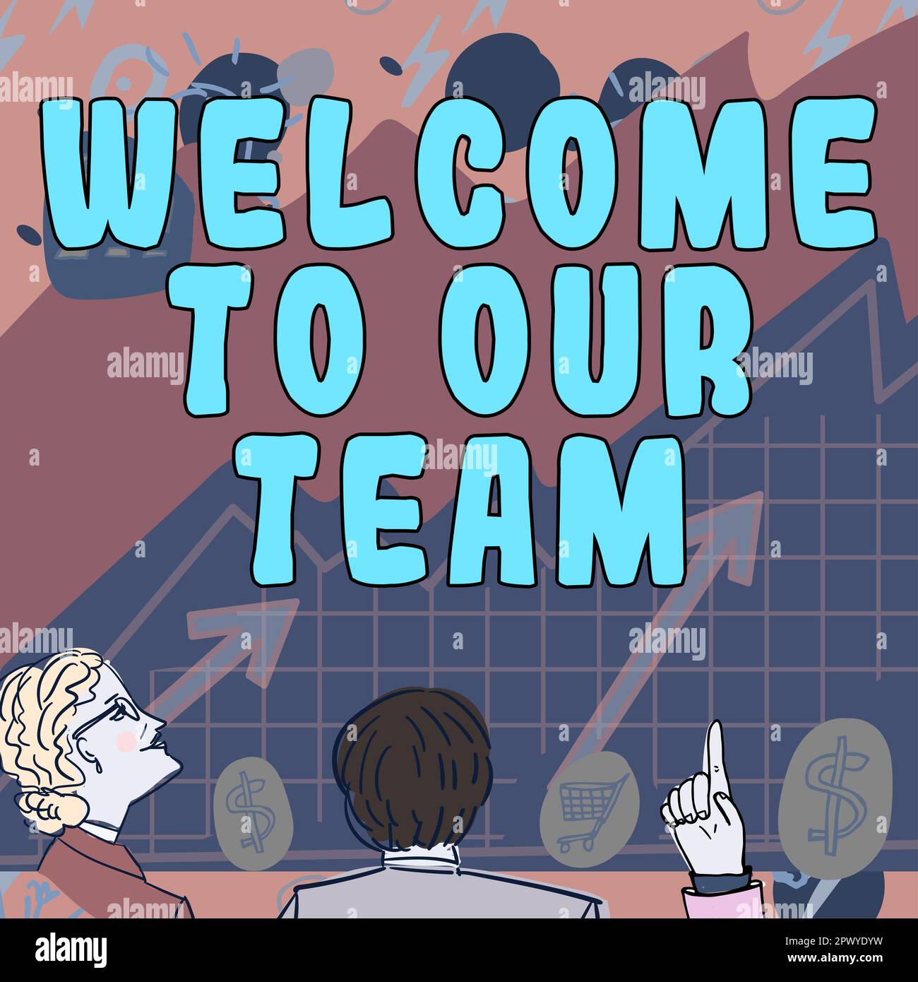 Handwriting text Welcome To Our Team, Business showcase introducing ...