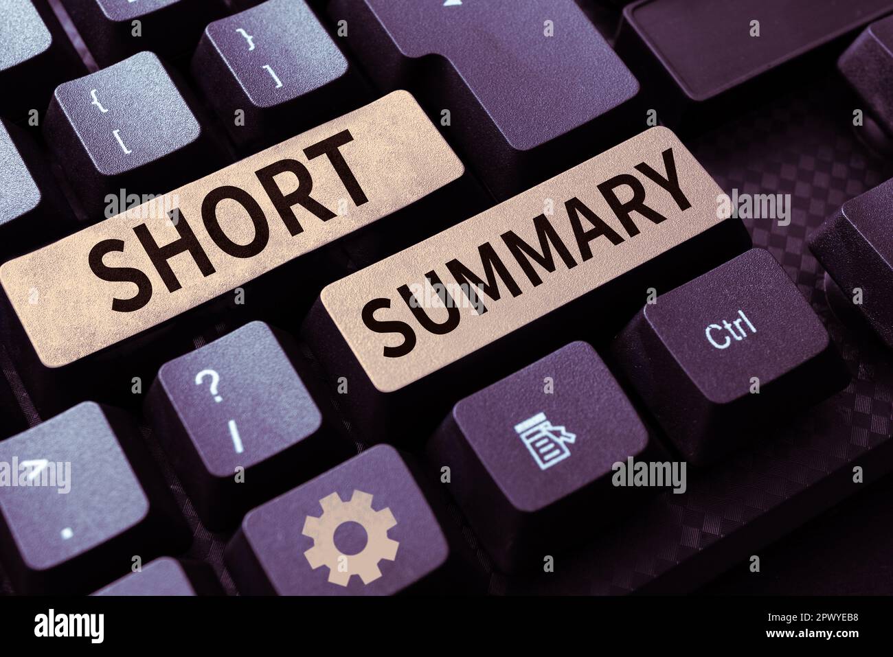 Text showing inspiration Short Summary, Conceptual photo Brief ...