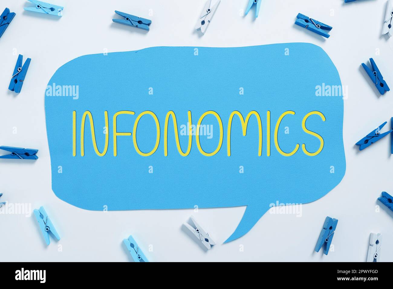 Hand writing sign Infonomics, Internet Concept visual image used to ...
