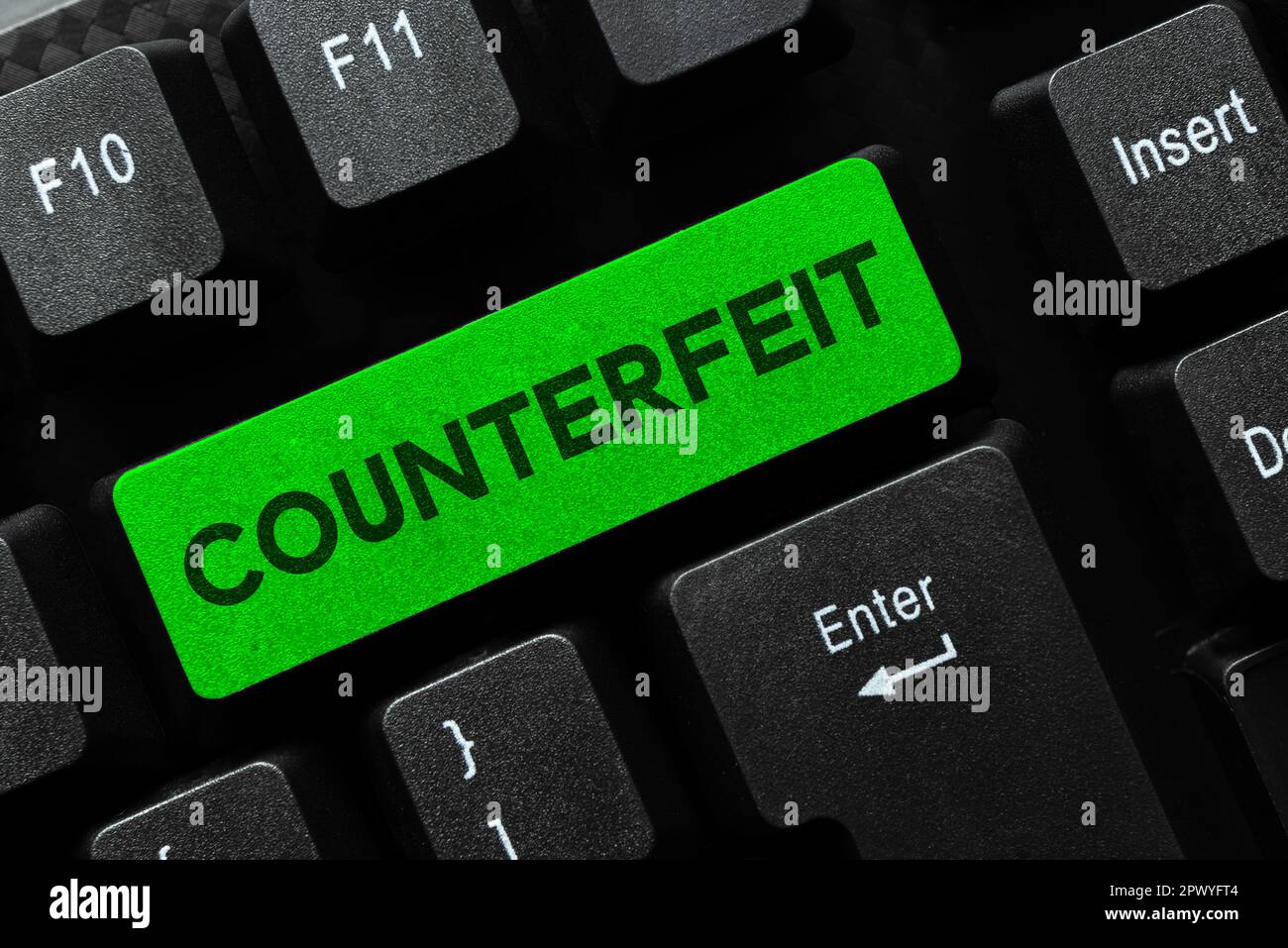 Hand writing sign Counterfeit, Business concept made in imitation of ...