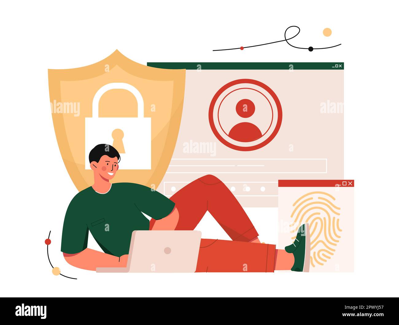 Data protection concept Stock Vector Image & Art - Alamy