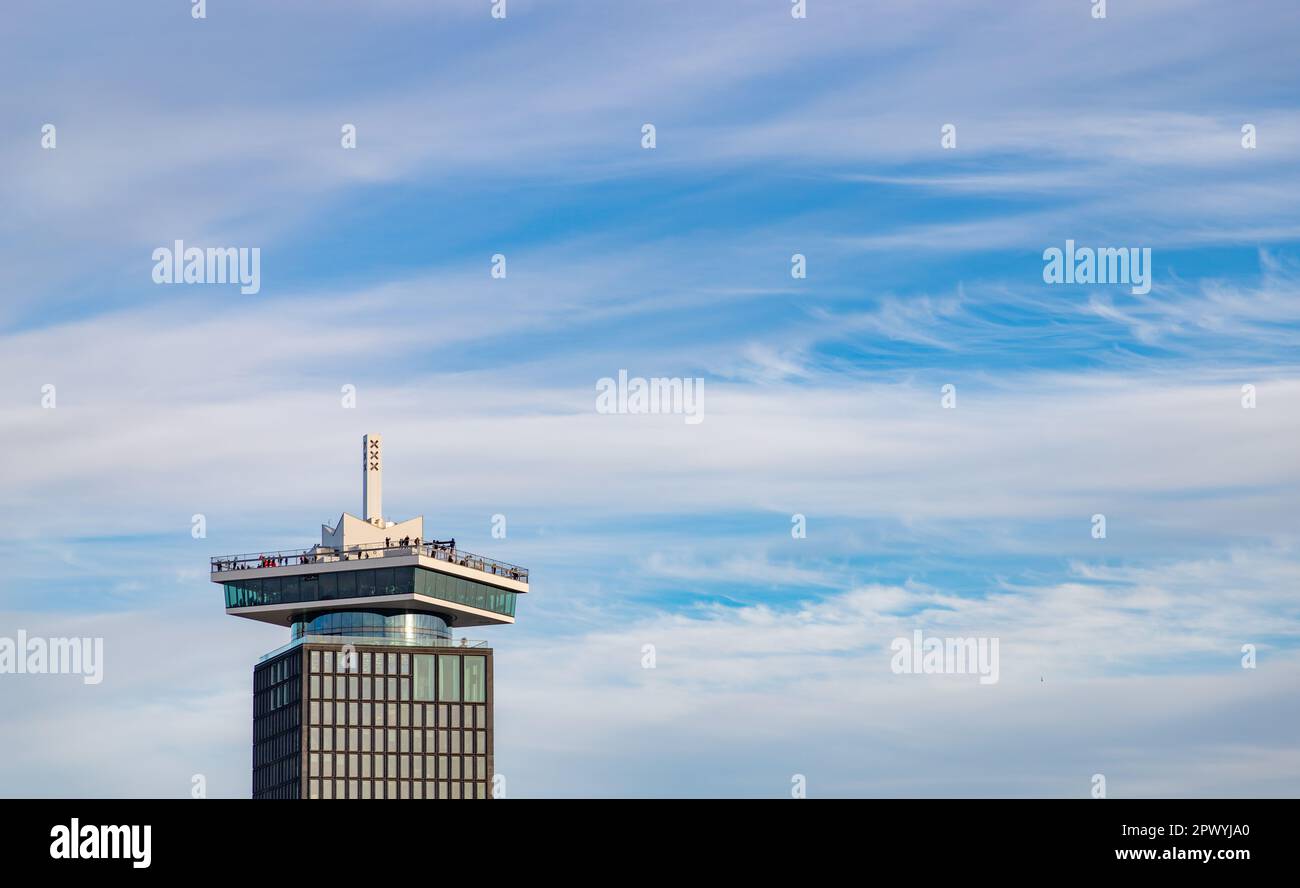 A picture of the observation deck atop the A'DAM Tower Stock Photo - Alamy