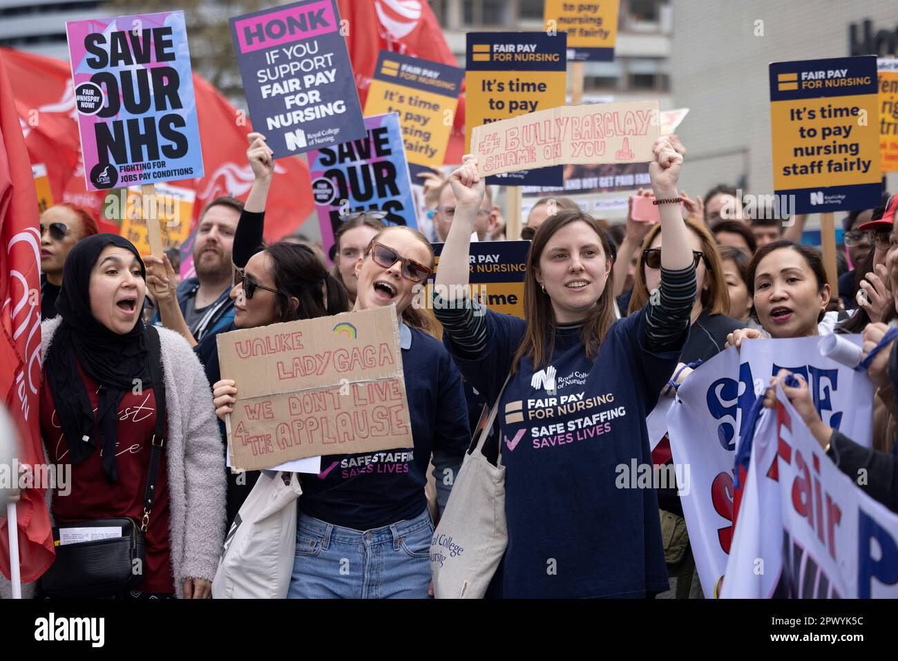 London, UK. 01st May, 2023. Nurses from the Royal College Nursing (RCN ...
