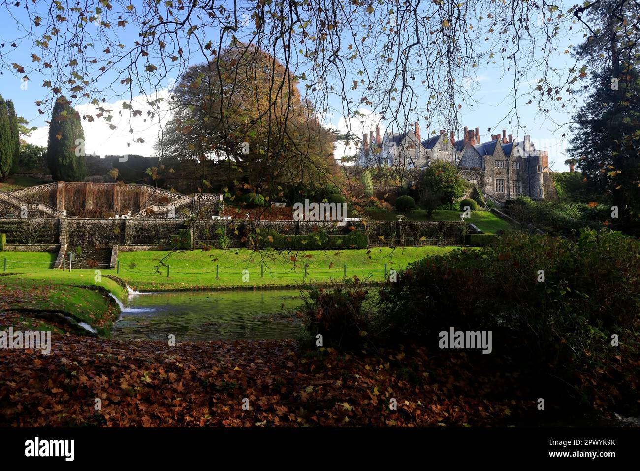 St Fagans Castle main house and formal gardens, National Museum of ...