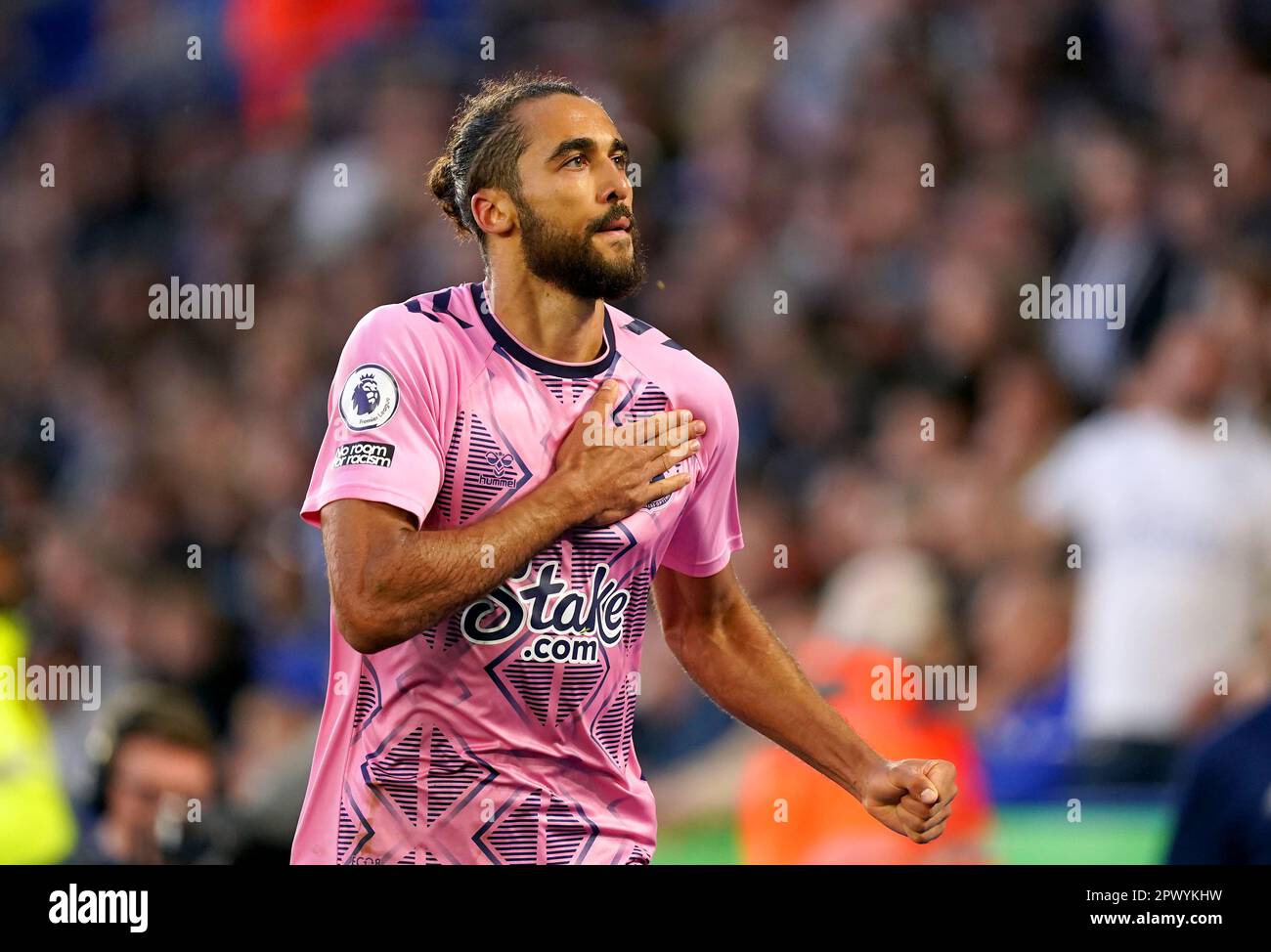 Everton's Dominic Calvert-Lewin celebrates after scoring their side's ...