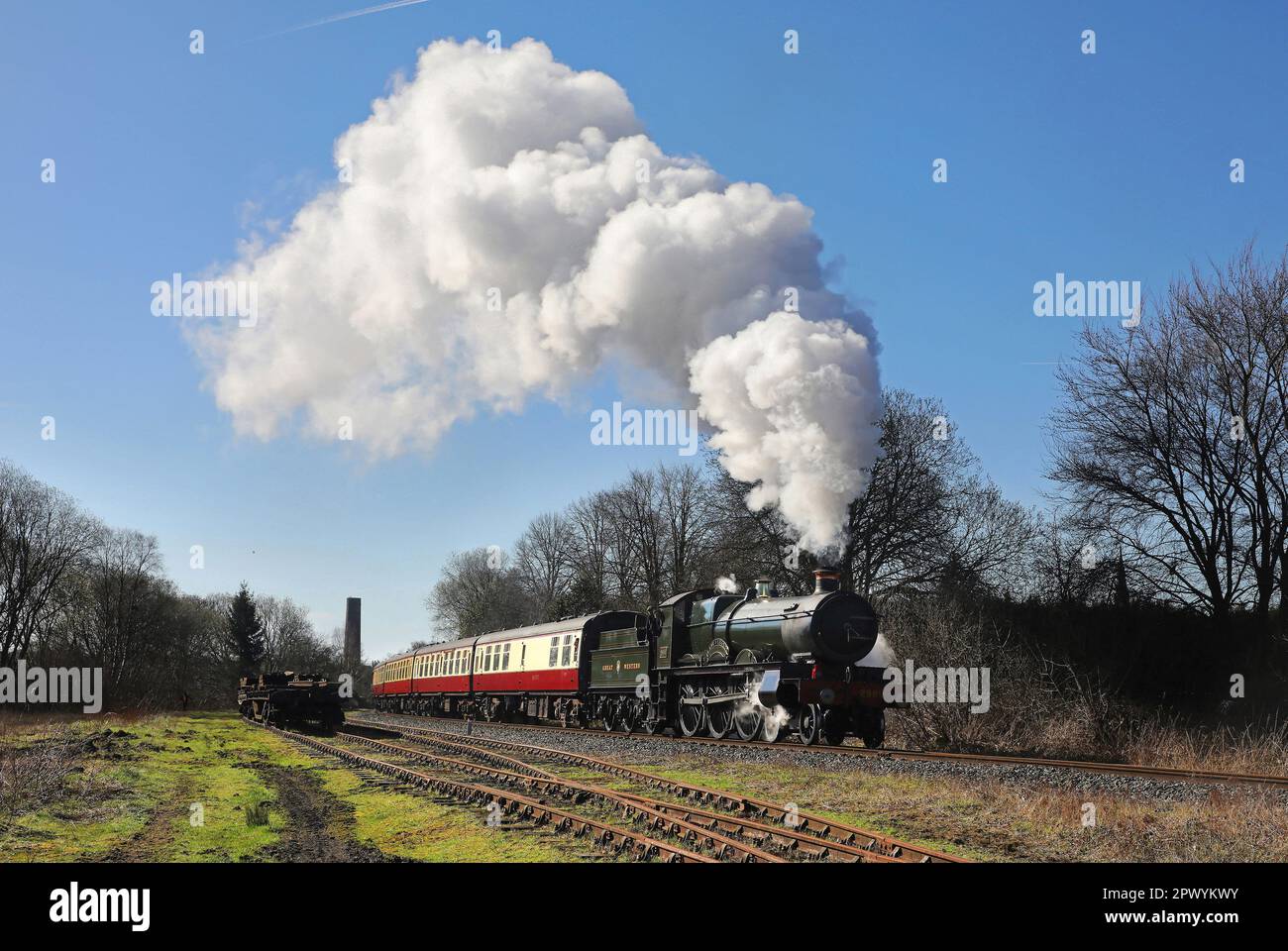 British steam train footplate hi-res stock photography and images - Alamy