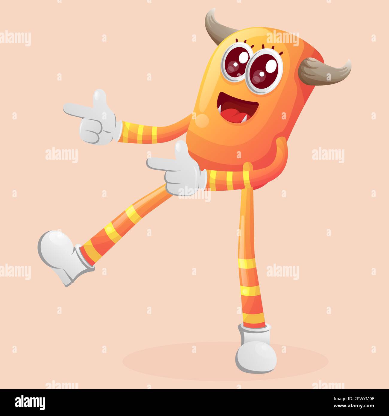Kids pointing cartoon hi-res stock photography and images - Alamy