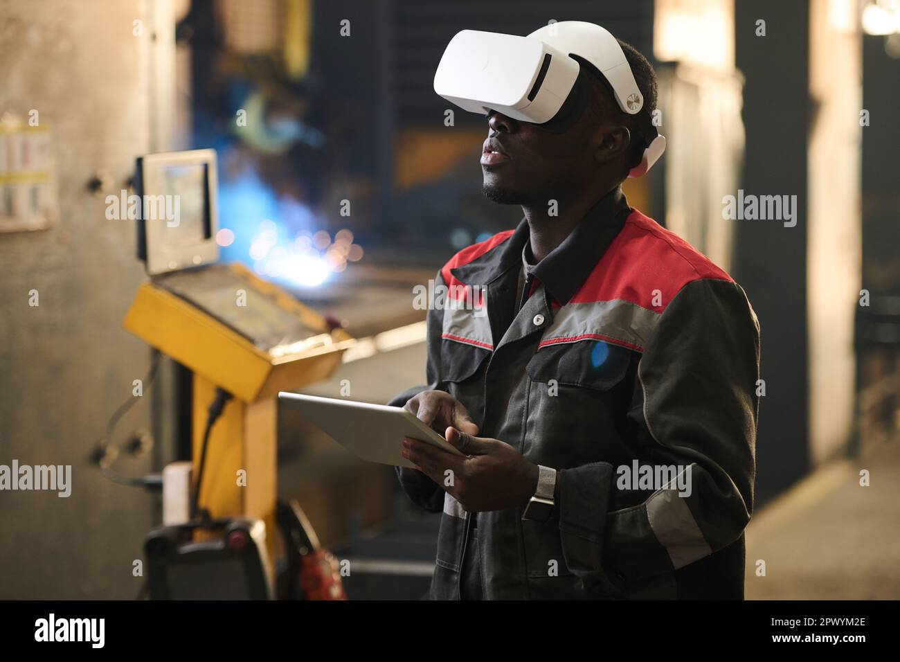 Technician using augmented reality hi-res stock photography and images ...