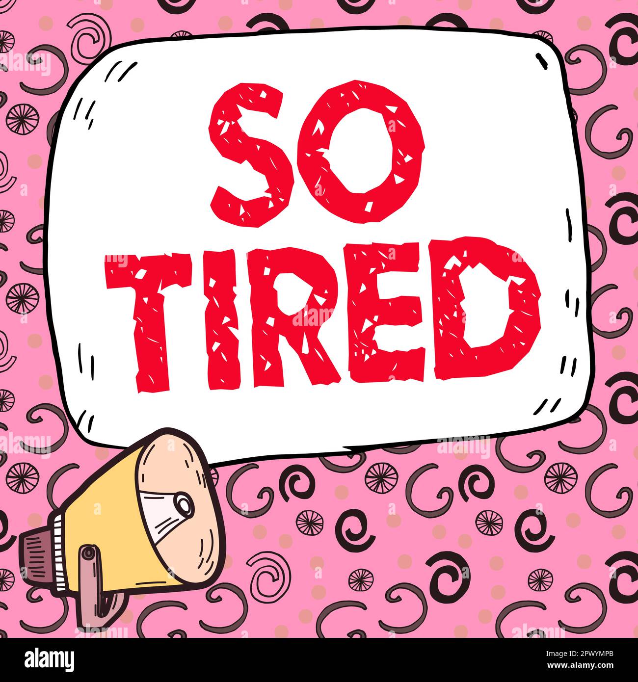 Conceptual caption So Tired, Business idea drained of strength and ...