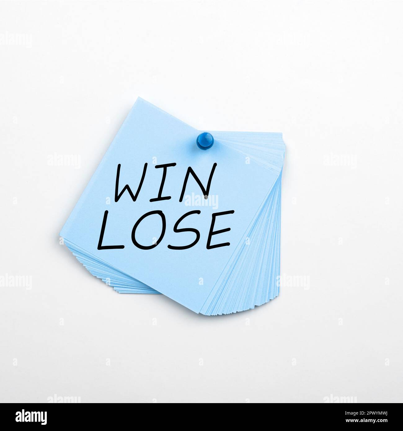 Text showing inspiration Win Lose, Concept meaning Compare ...