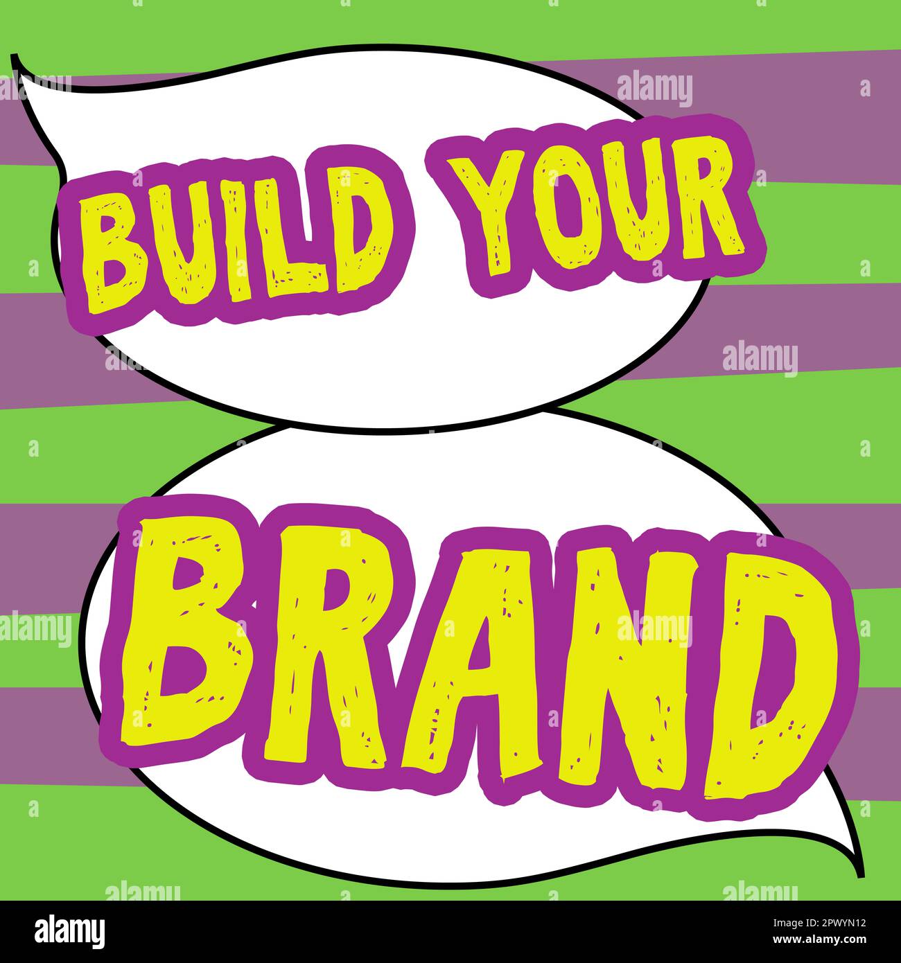 Hand writing sign Build Your Brand, Conceptual photo Make a commercial ...