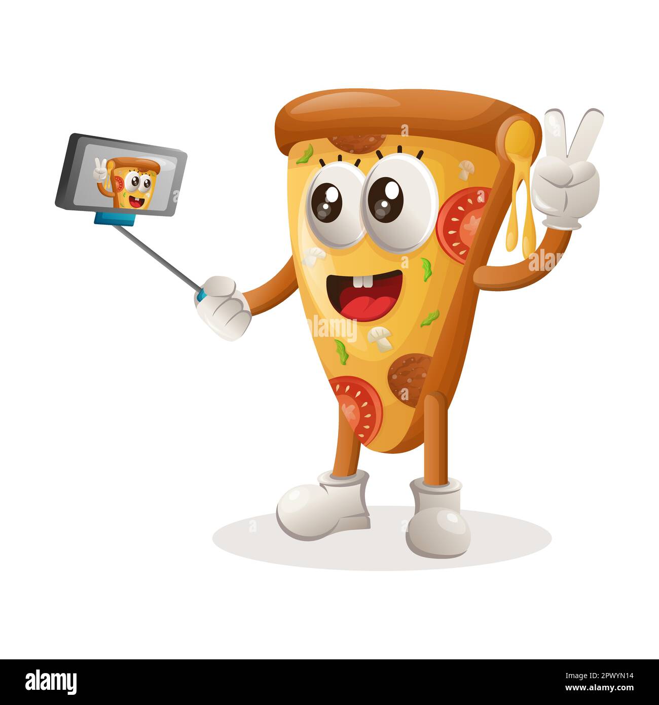 Small pizza sausage cheese Stock Vector Images - Alamy