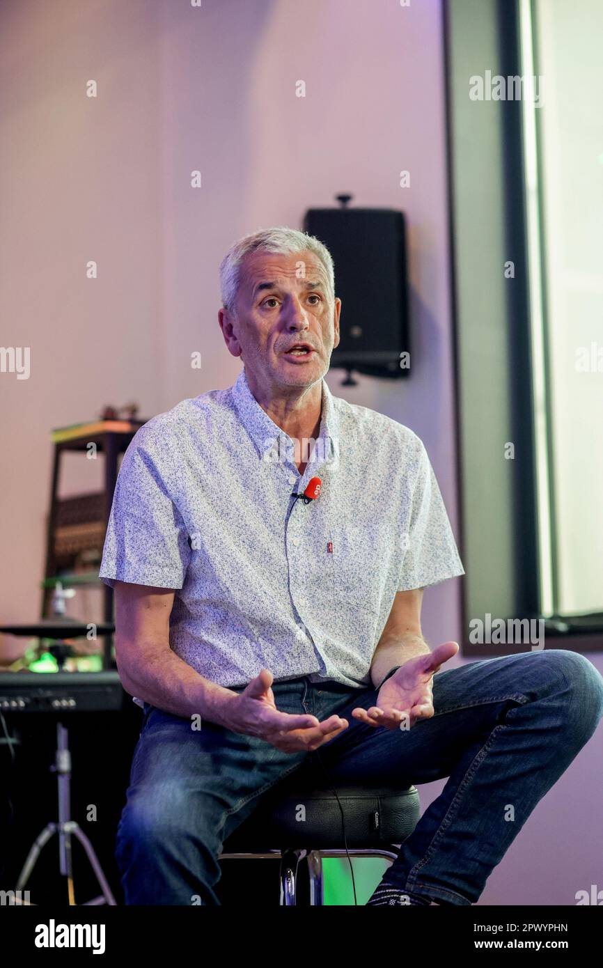 The CEO and founder of Get In, Iñigo Argomaniz, during an interview for ...
