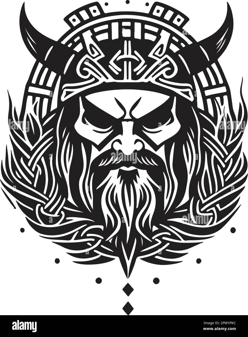 Super and powerful viking emblem art vector Stock Vector Image & Art ...