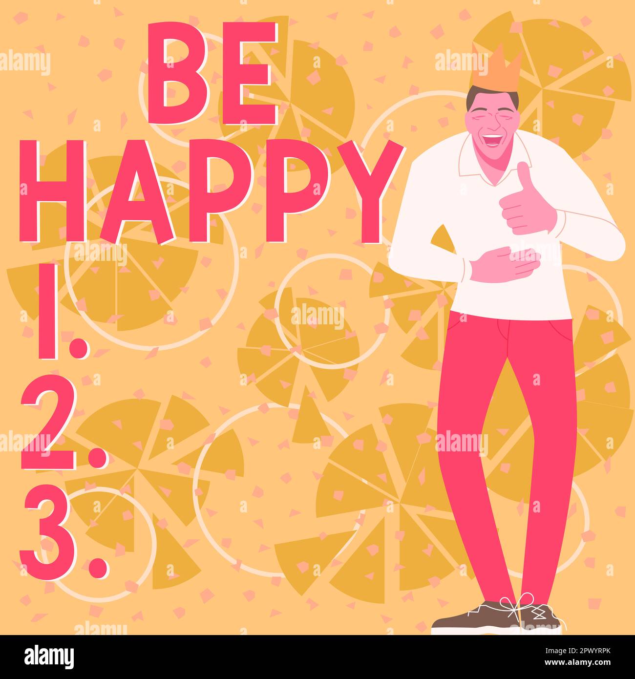 Conceptual display Be Happy, Internet Concept live every moment as the ...