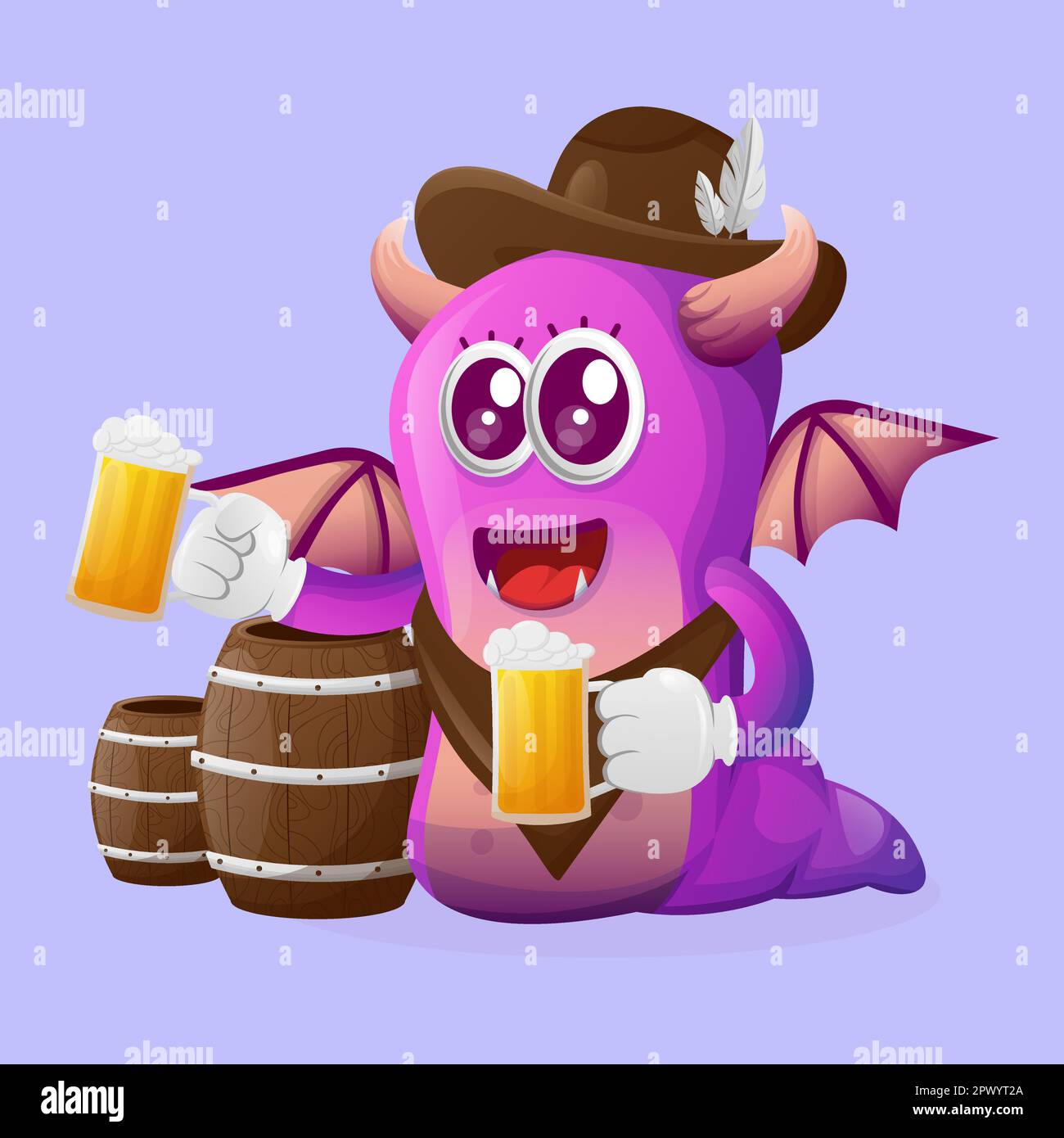 Monster kids party vector hi-res stock photography and images - Alamy