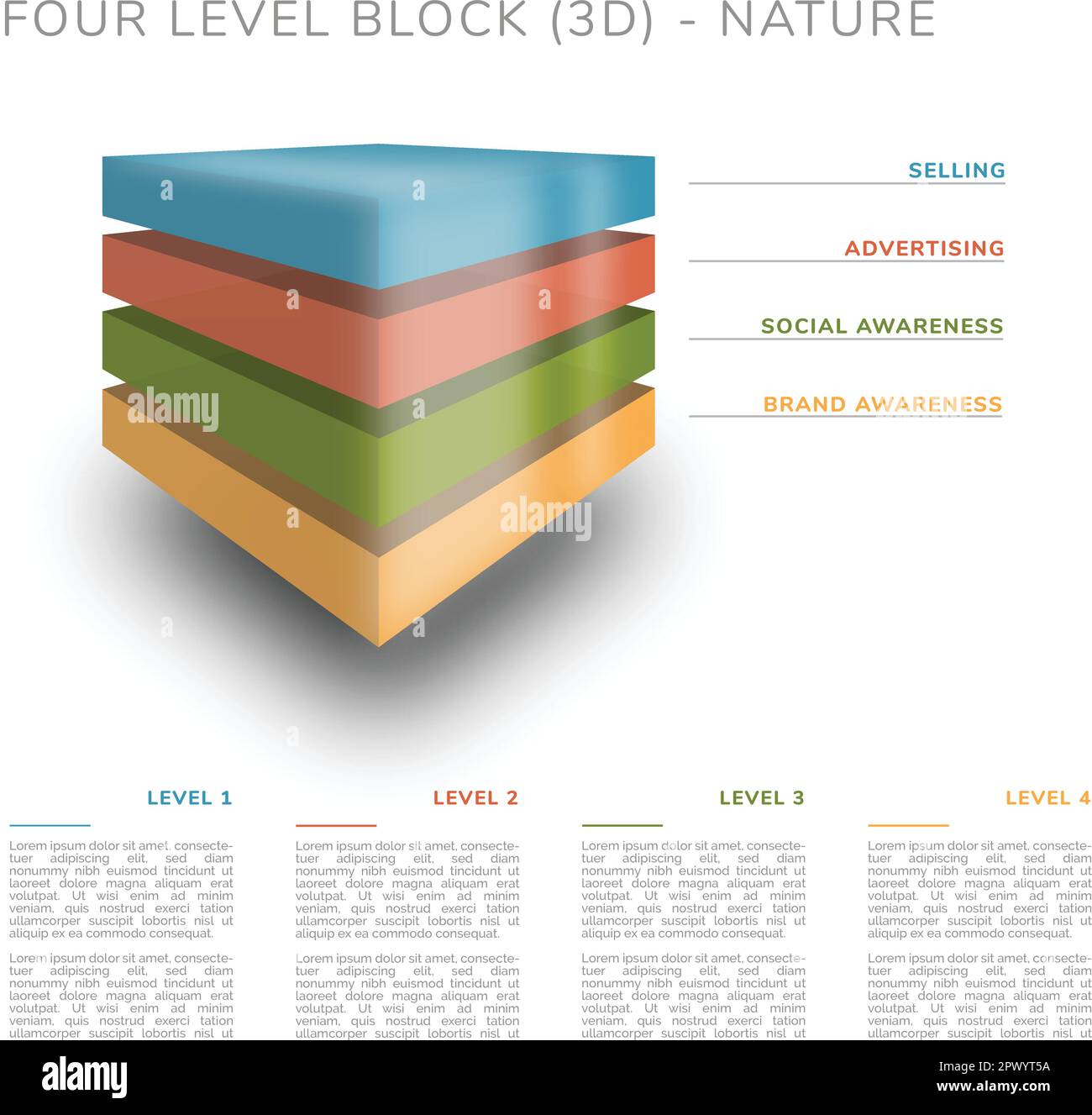 3d cube progress template hi-res stock photography and images - Alamy