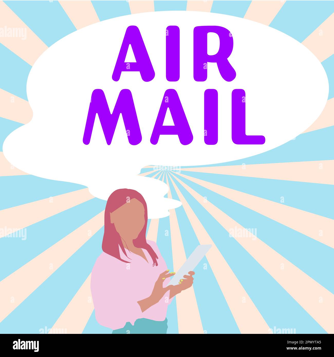 Inspiration showing sign Air Mail, Business showcase the bags of letters and packages that are ...